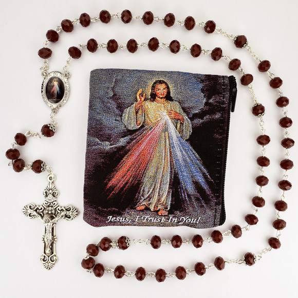 Hail Mary Gifts | Jewelry | Red Divine Mercy Rosarypouch | Poshmark